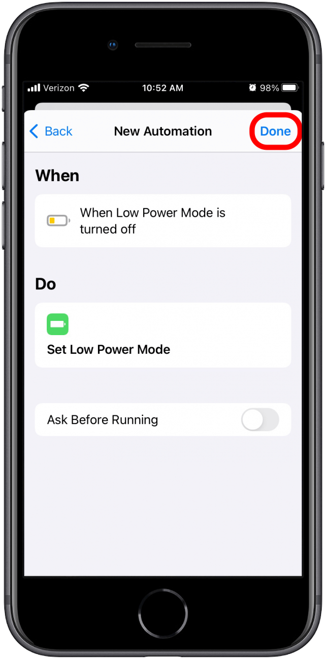 How to Re-enable Low Power Mode on an iPhone