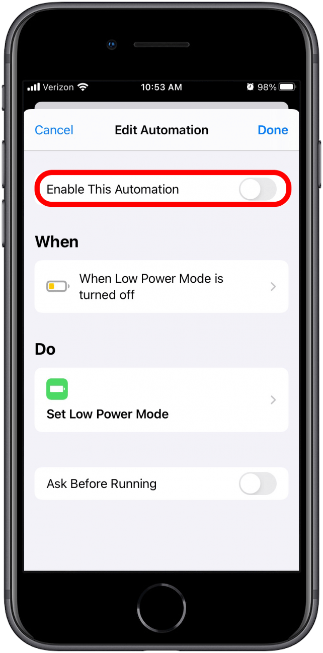 How to Re-enable Low Power Mode on an iPhone