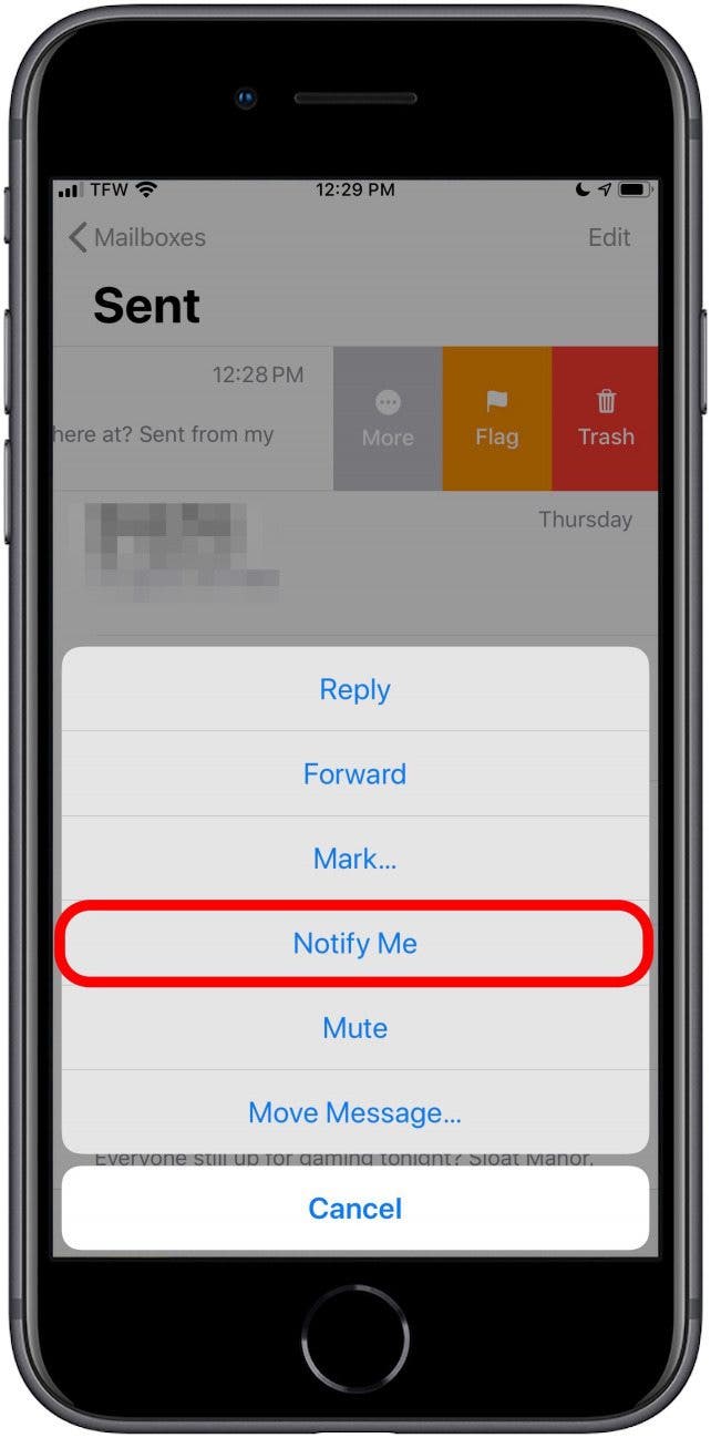 How to Enable Notifications for an Email Thread Using the Mail App