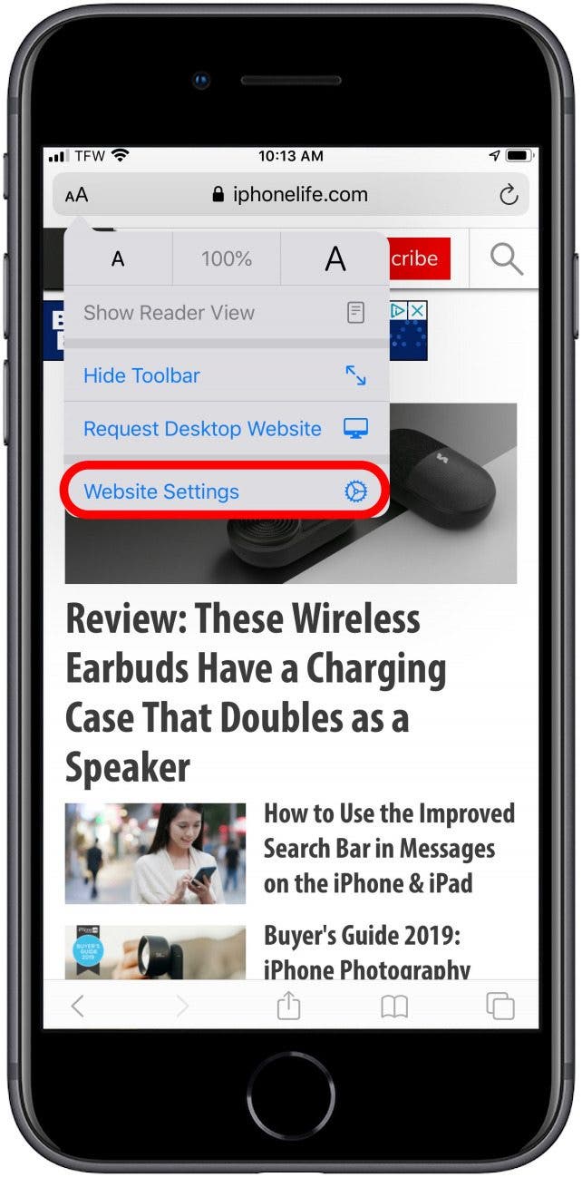 How to Customize Safari Settings for Individual Websites