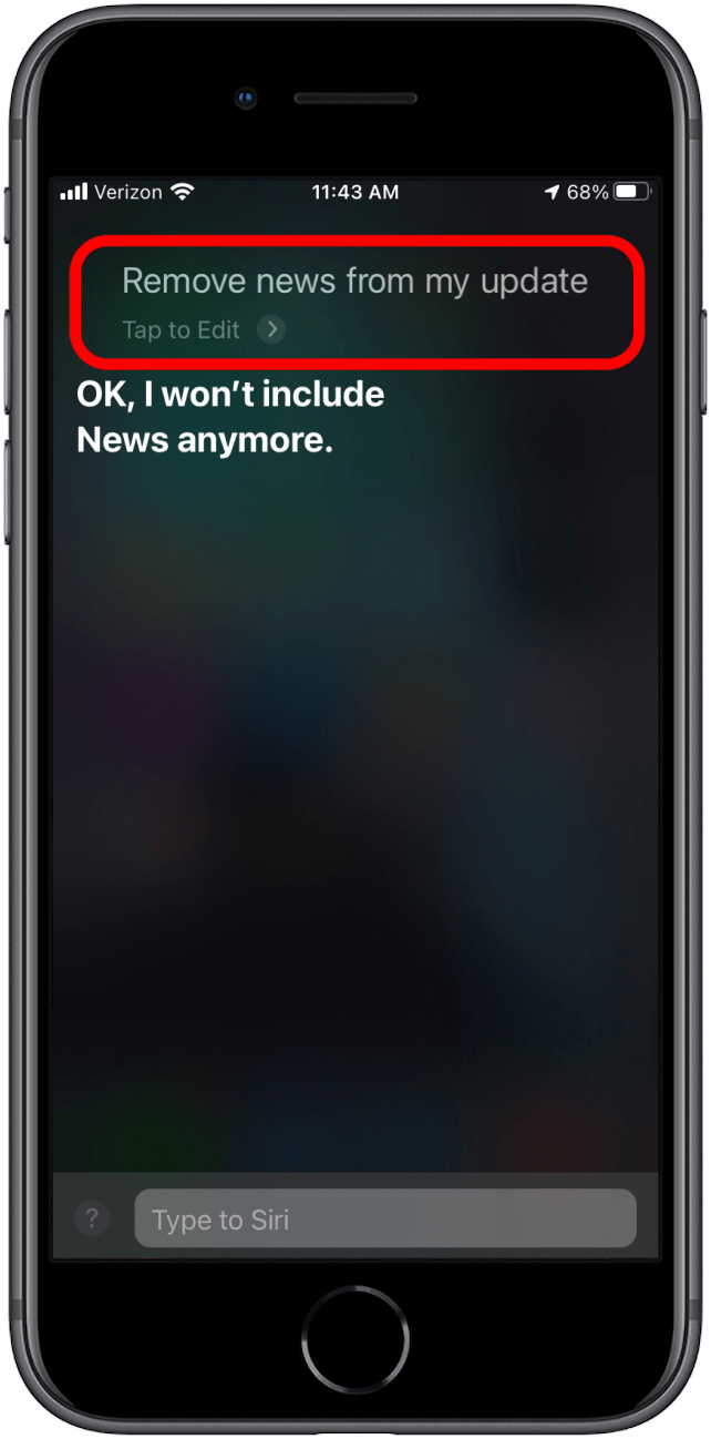 How to Customize What's My Update Siri Feature