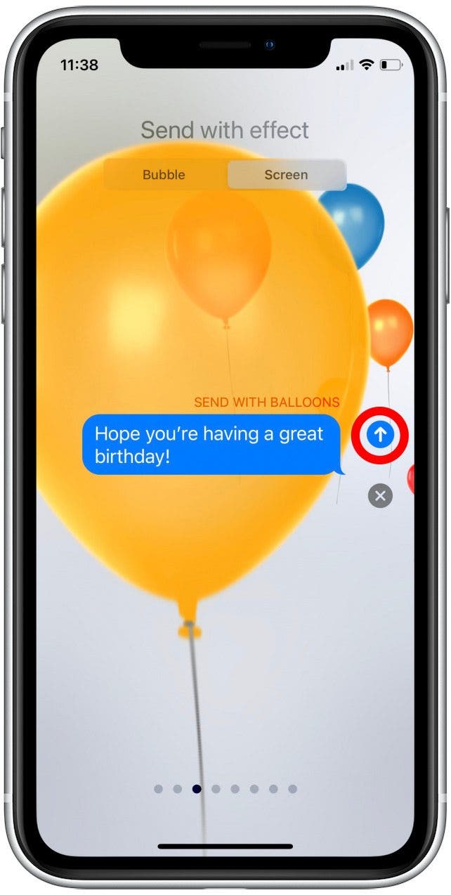 How to Send Balloons on iPhone