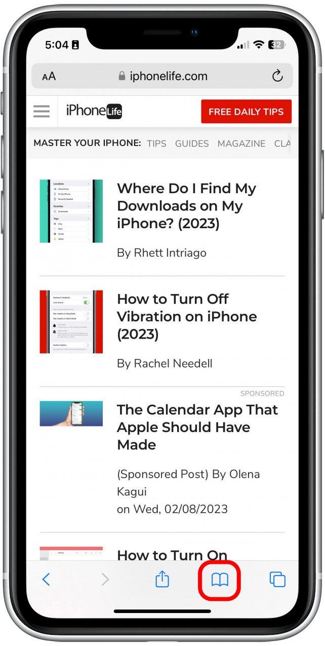 How to Bookmark a Page on Your iPhone in the Safari App | www ...