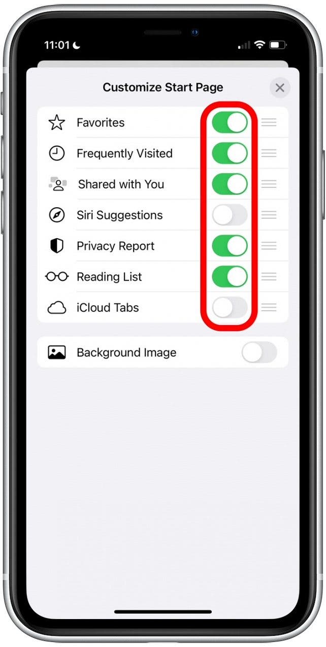 How To Customize Safari Start Page