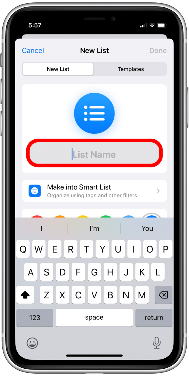 How to Create Reminders Templates for iPhone