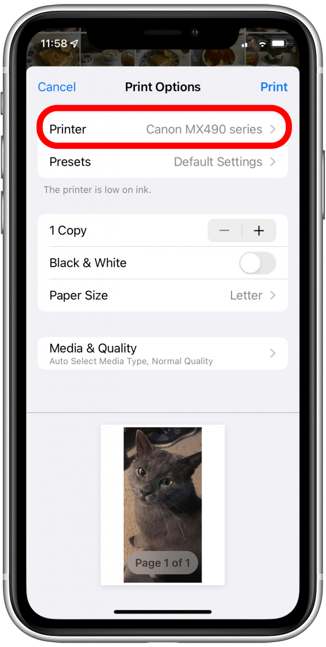 How to Print Pictures from iPhone