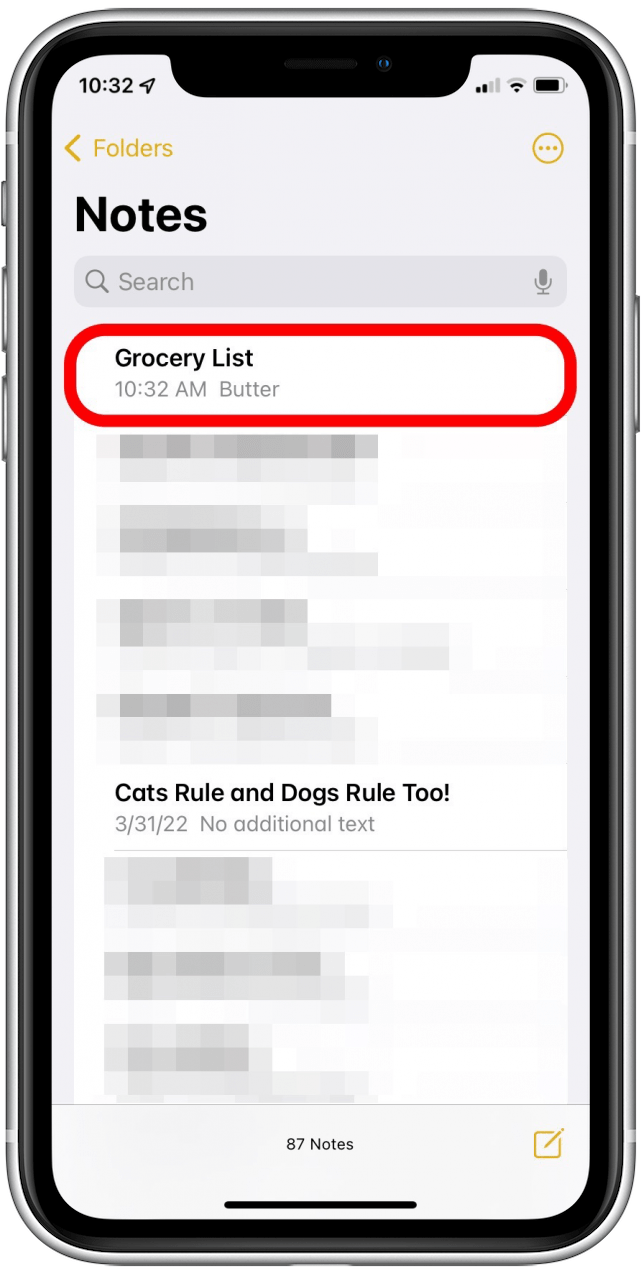 How to Indent List Items in the Notes App on the iPhone & iPad