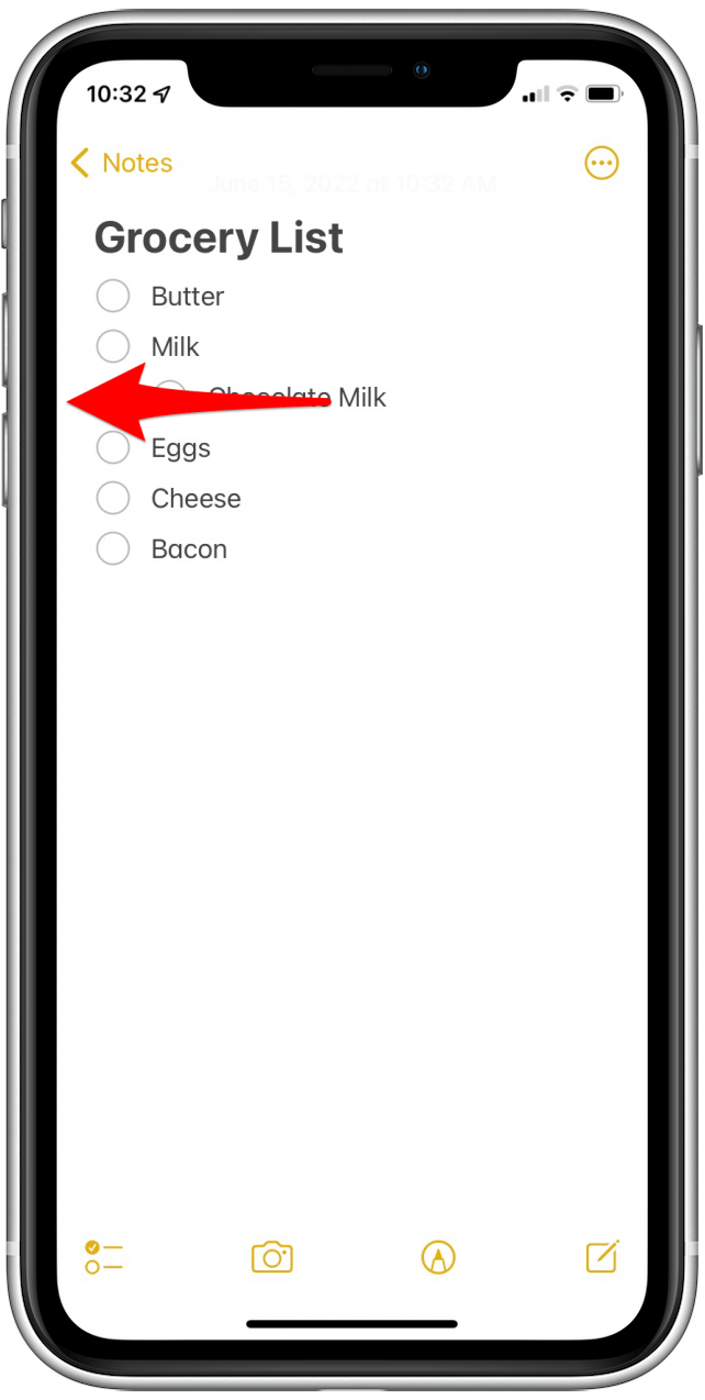 How to Indent List Items in the Notes App on the iPhone & iPad