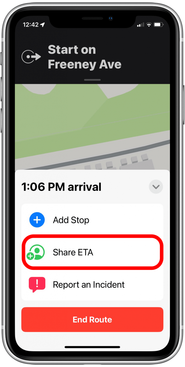 How to Share ETA on iPhone with Apple Maps