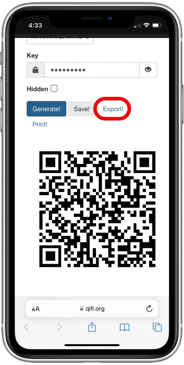 How to Create a Scannable Wi-Fi Password | www.iphonelife.com