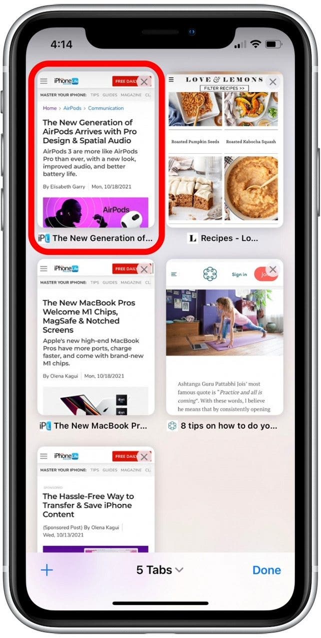 How to Rearrange Tabs in Safari on iPhone