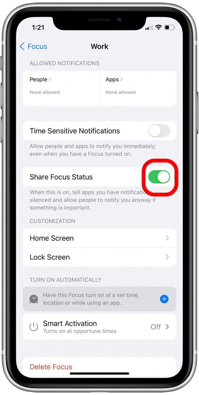 How to Use Focus Mode in iOS 15