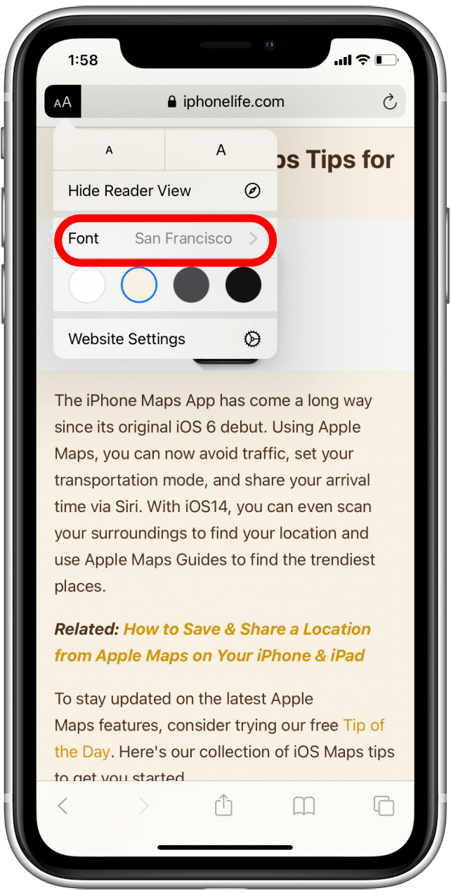 How to Customize a Web Page in Safari Reader Mode