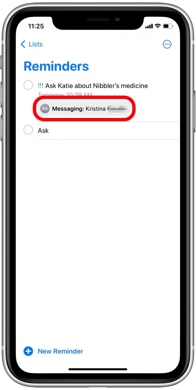 How to Set a Reminder for When You Message Someone