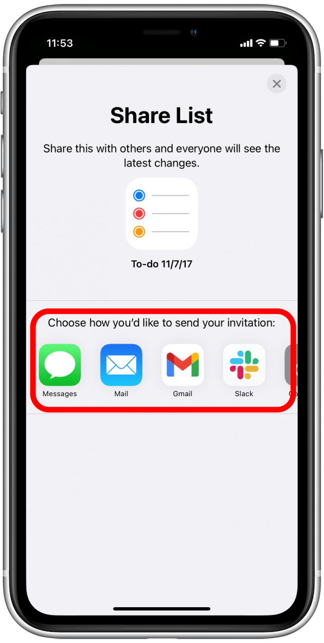 How to Share a List in Reminders on Your iPhone