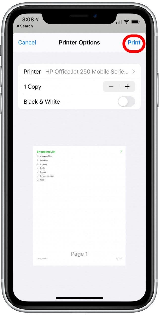 How to Print Lists in the Reminders App