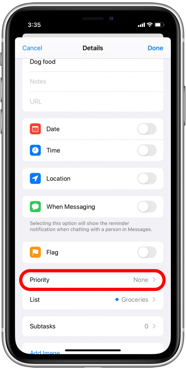 How to Set a Priority Reminder on iPhone