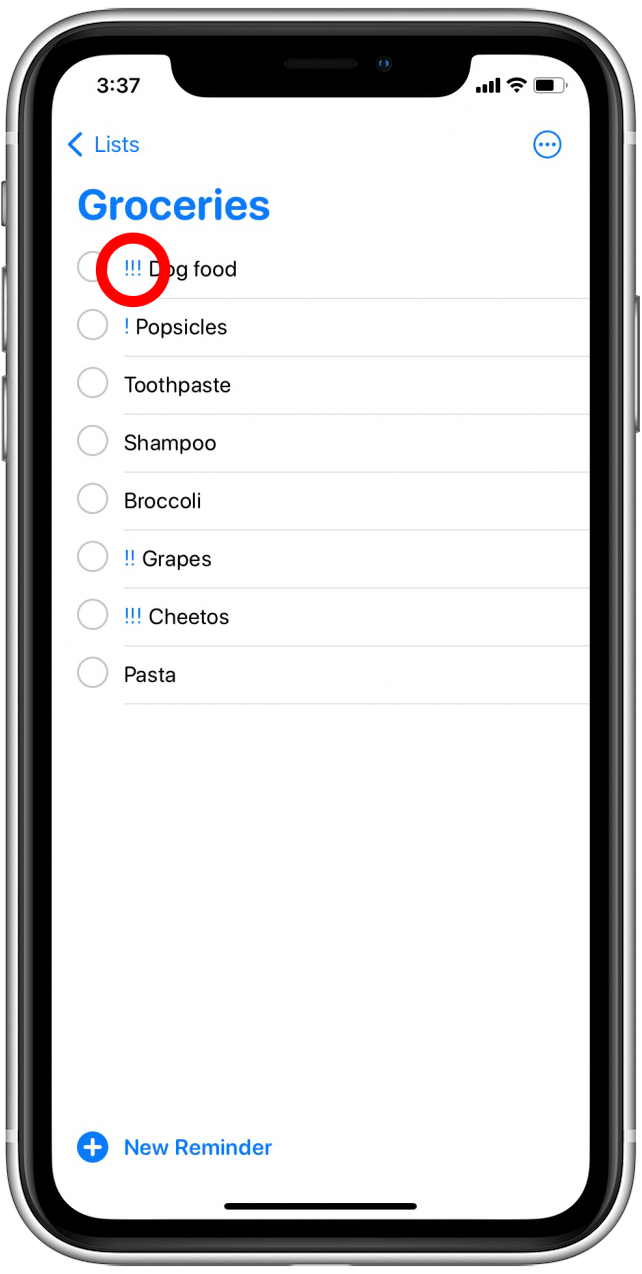 How to Set a Priority Reminder on iPhone