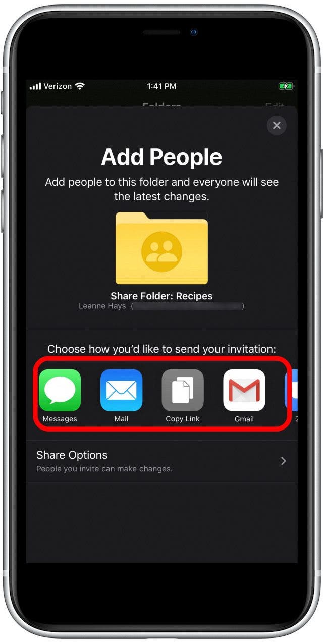 How to Share a Folder from the Notes App on Your iPhone