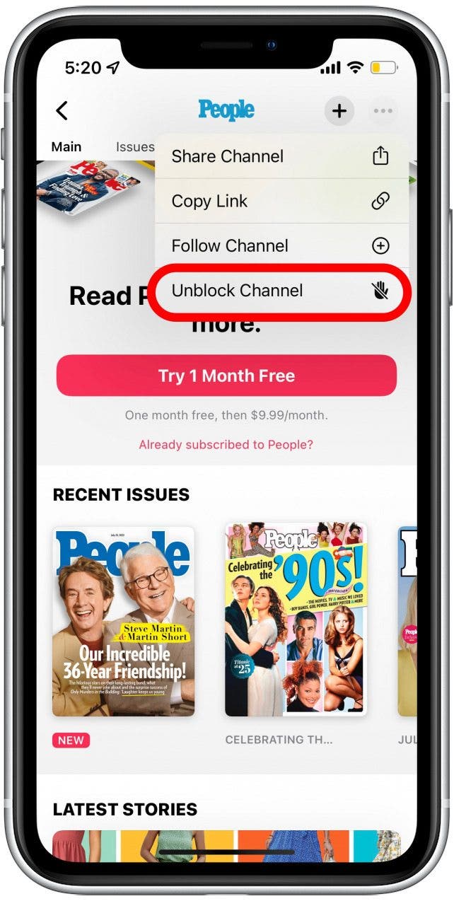 How to Block a Channel in Apple News on iPhone | www.iphonelife.com