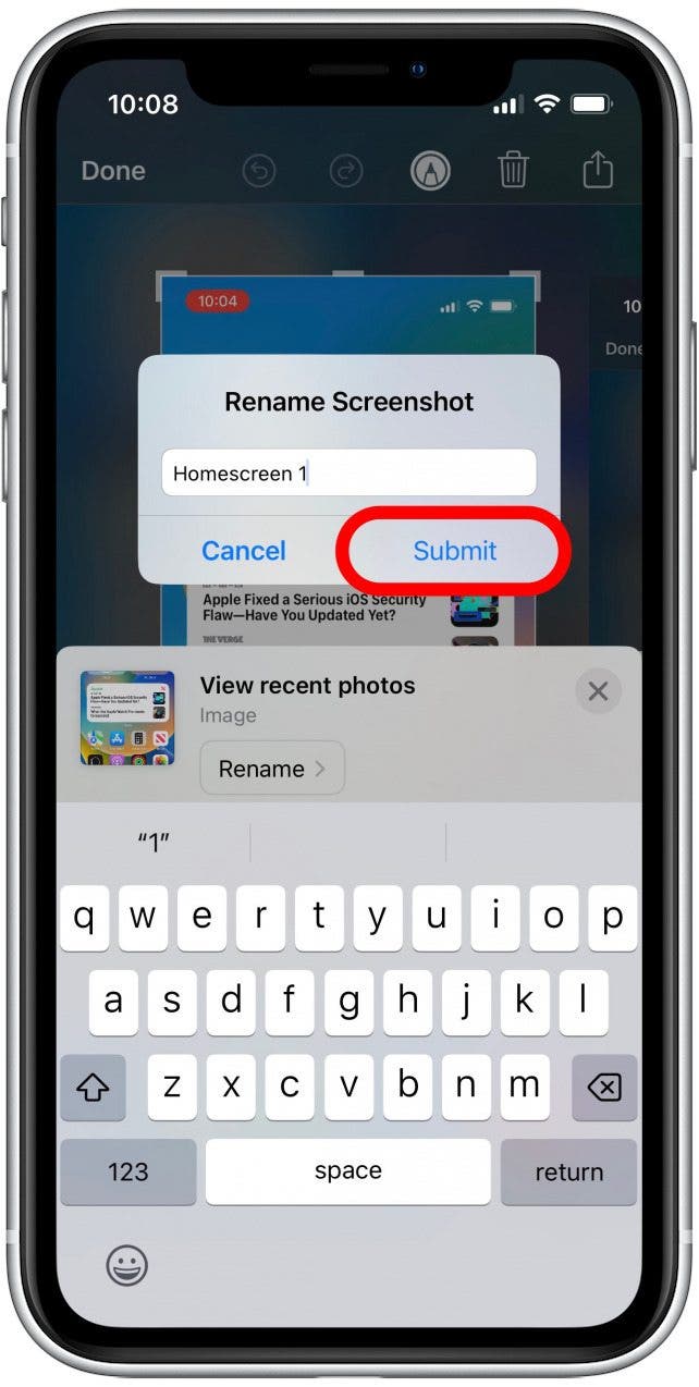 How to Rename Screenshots on iPhone (iOS 16)