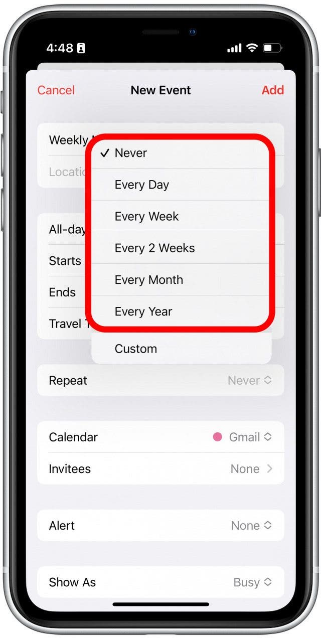 How to Add Recurring Events to iPhone Calendar
