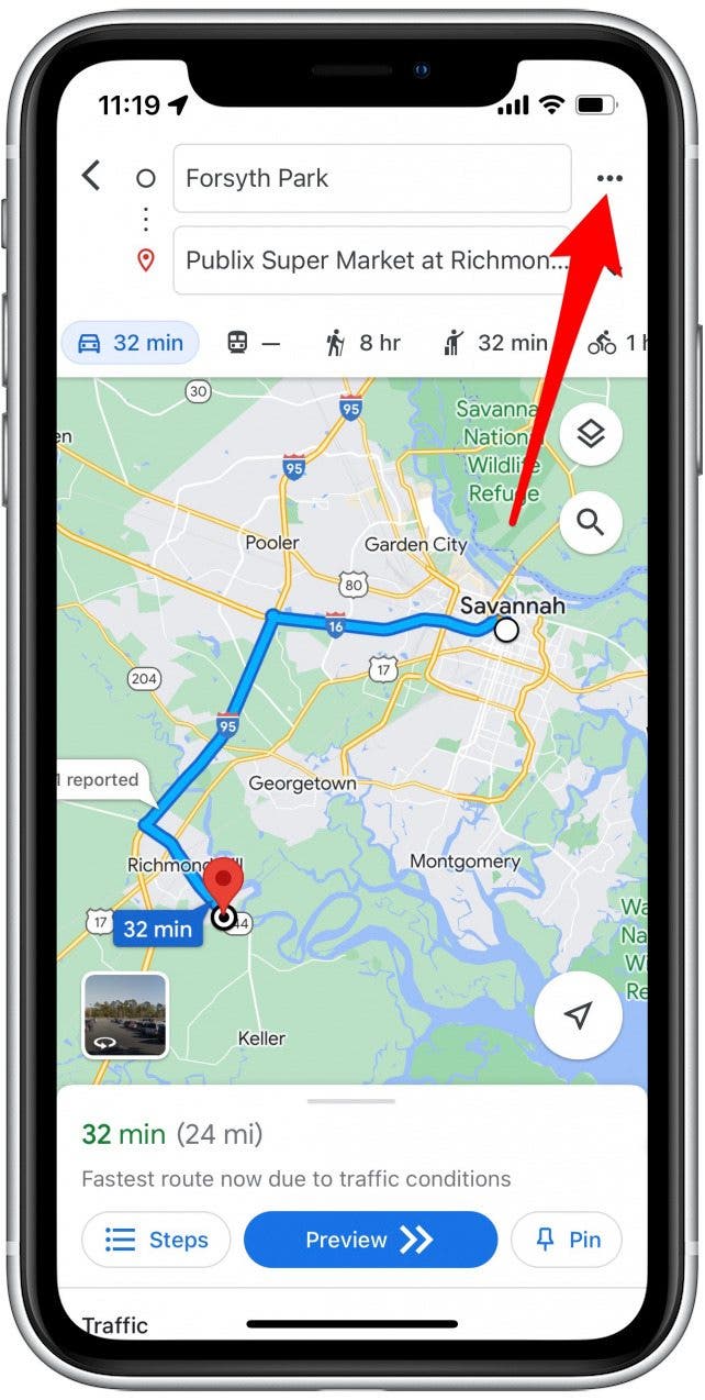Google Maps Trip Planner: Set Departure & Arrival Times