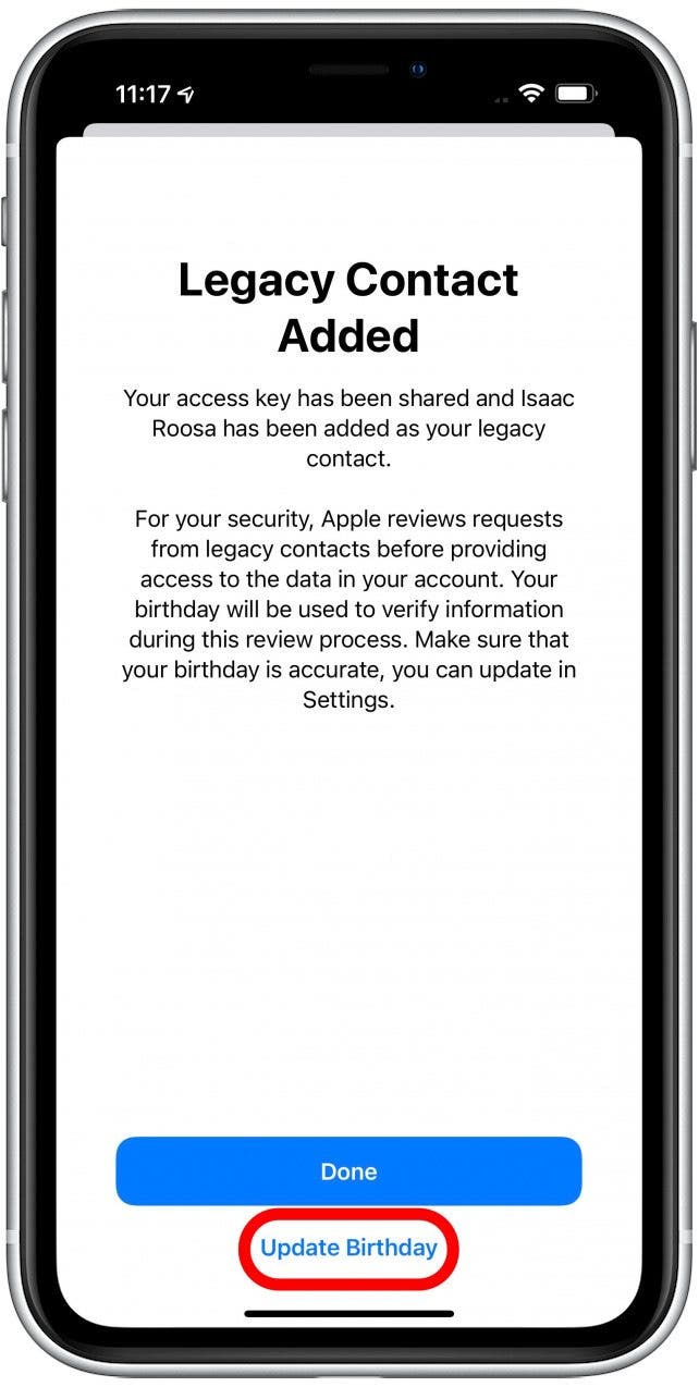 How Do I Set Up Apple Digital Legacy Contact on iPhone?