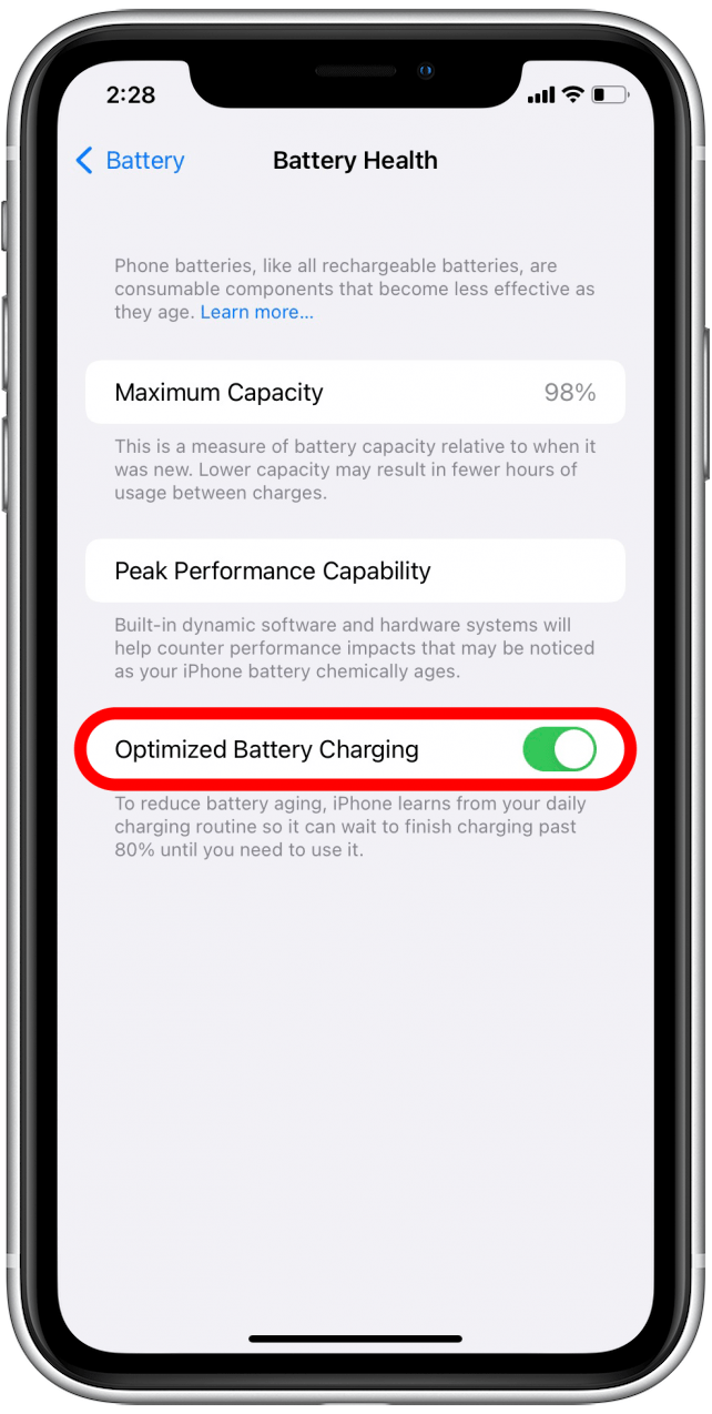 How to Turn Off iPhone Optimized Battery Charging