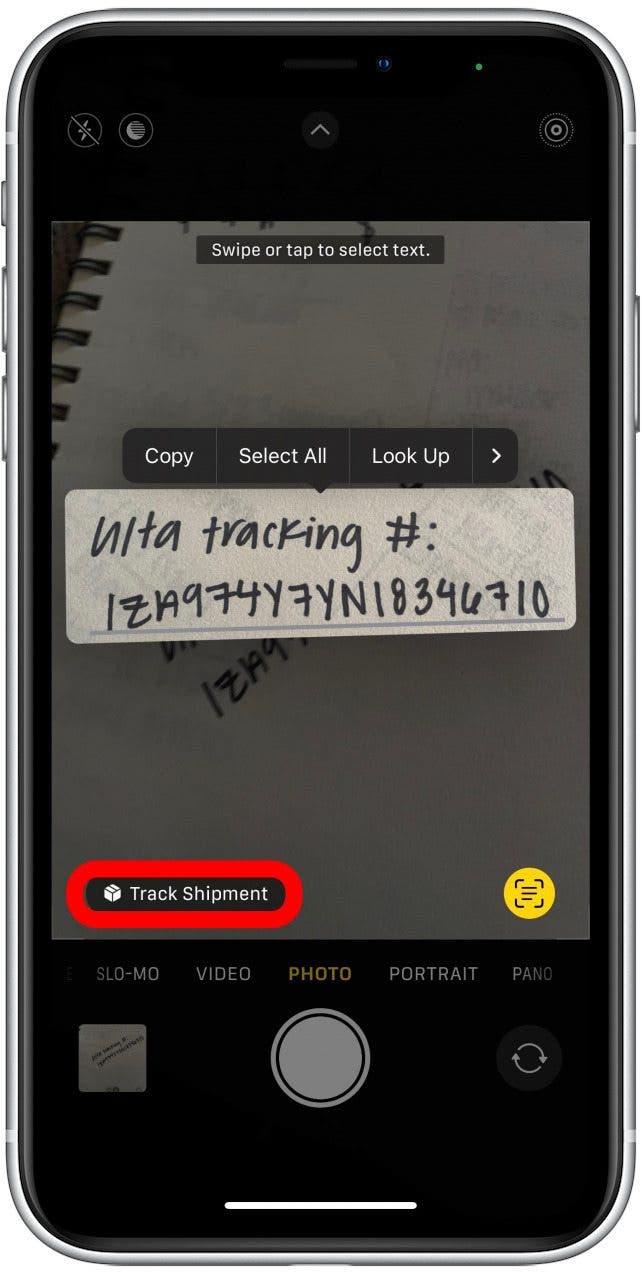 How to Track a Shipment with Live Text