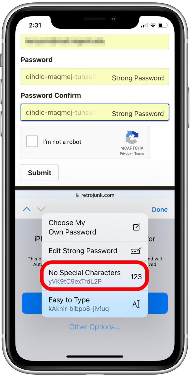 How to Edit a Safari Suggested Password