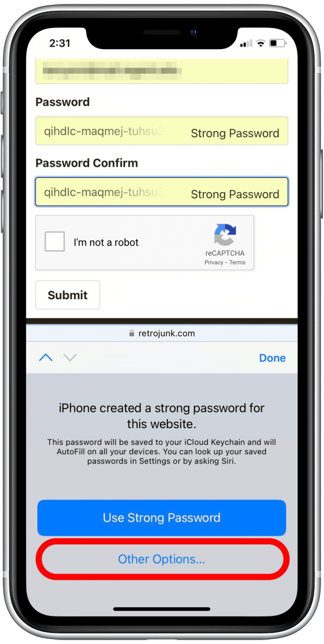 How to Edit a Safari Suggested Password