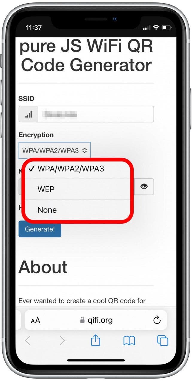 How to Create a Scannable Wi-Fi Password | www.iphonelife.com