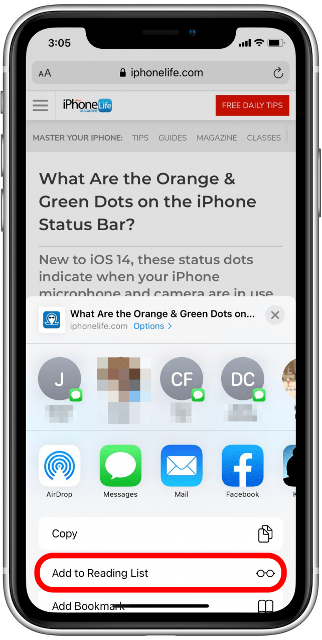 Reading List: How to Save Articles to Read Later in Safari on the ...