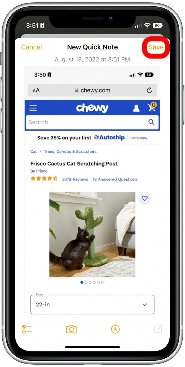 How To Save Screenshot to Quick Note