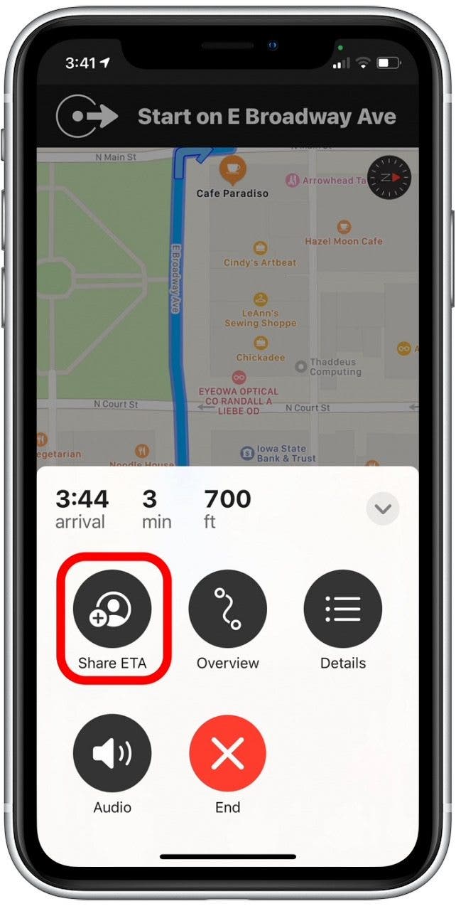 How to Share ETA on iPhone with Apple Maps