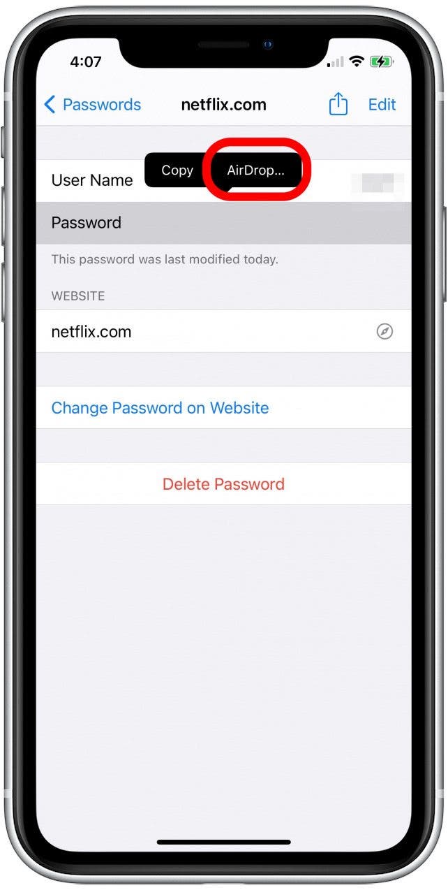 How to Share a Password Securely with AirDrop