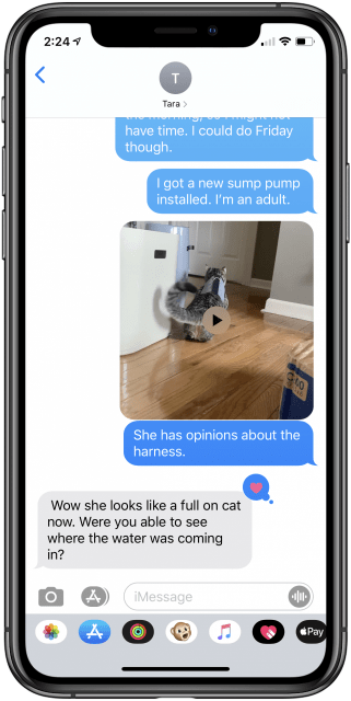 Texting question: I get a reply, "Loved " with nothing else - Factual ...