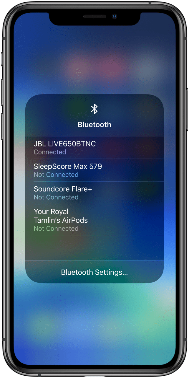 How to Switch between Bluetooth Devices in the iPhone & iPad Control Center