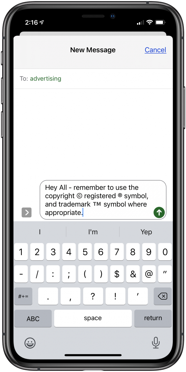 How To Type The Trademark Copyright Symbol On IPhone iOS 15 Update how-to-type-the-trademark-copyright-symbol-on-iphone-ios-15-update