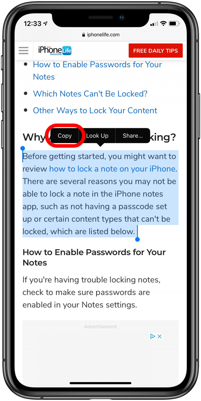 How to Copy & Paste on an iPhone or iPad