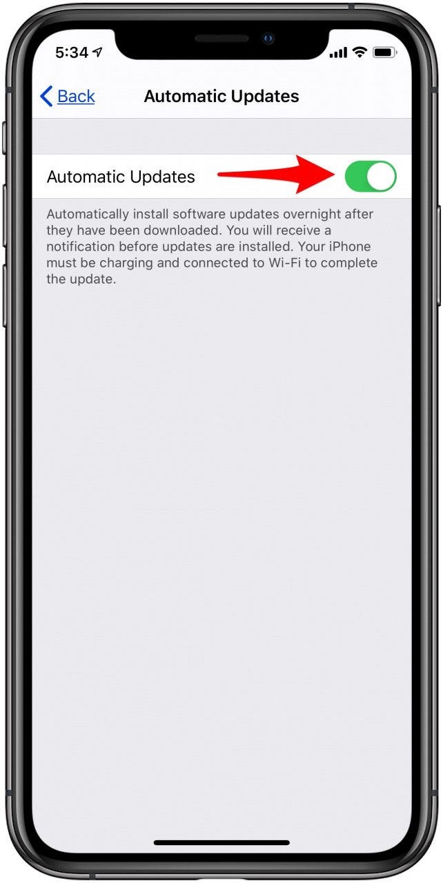 How to Enable Automatic iPhone Software Updates