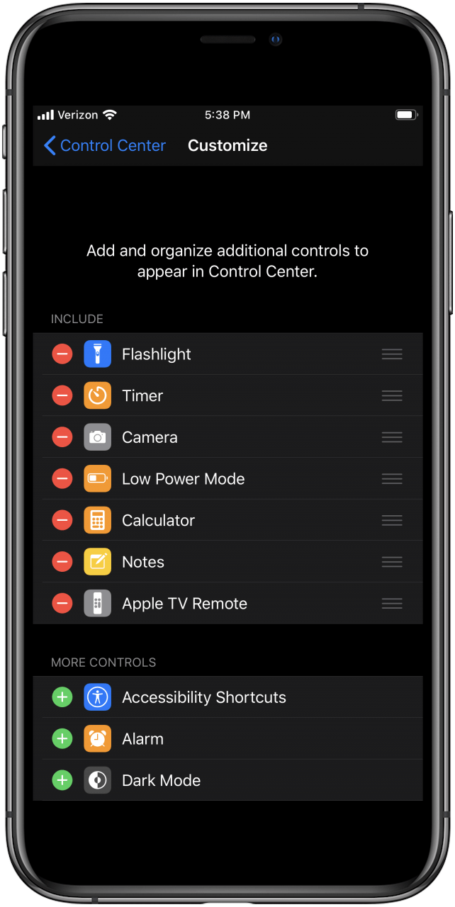 How to Add Accessibility Features to the iPhone & iPad Control Center ...