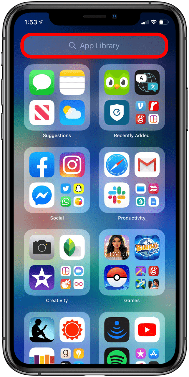How to Use the iPhone App Library