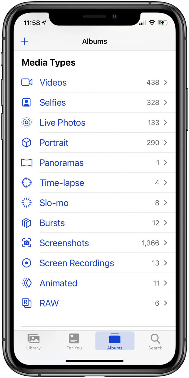 How to Find Selfies, Screenshots & More on iPhone