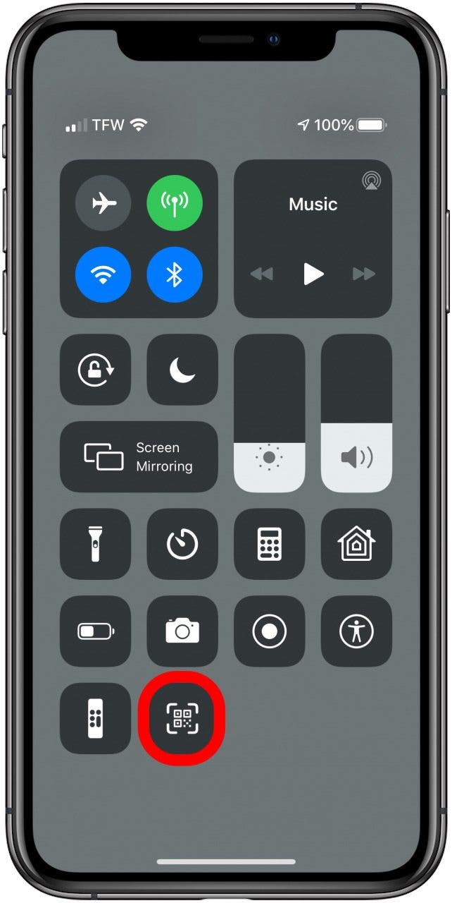 How to Add a QR Scanner to the Control Center on an iPhone or iPad