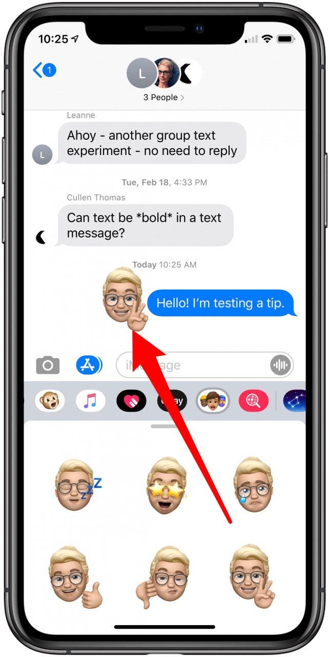 How to Use Memoji Stickers to React to Text Messages