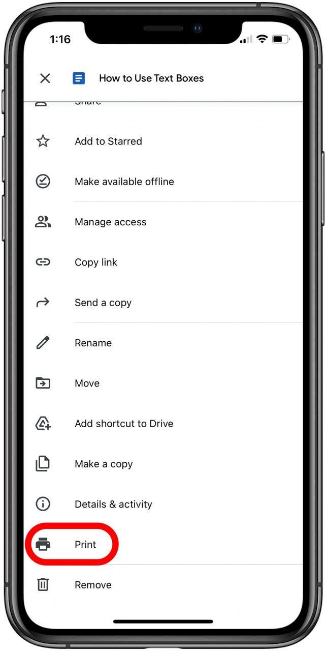 How to Print Google Docs from iPhone & iPad—Quick & Easy