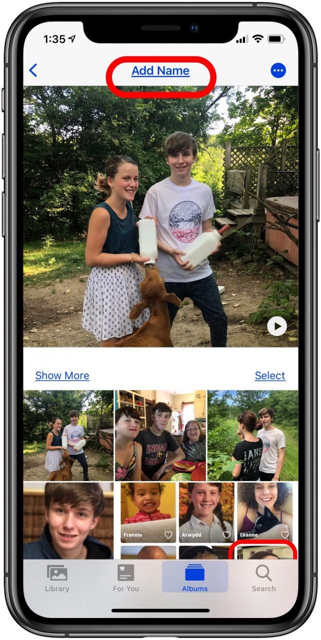 How to Add a Name to the People Album in Photos on iPhone