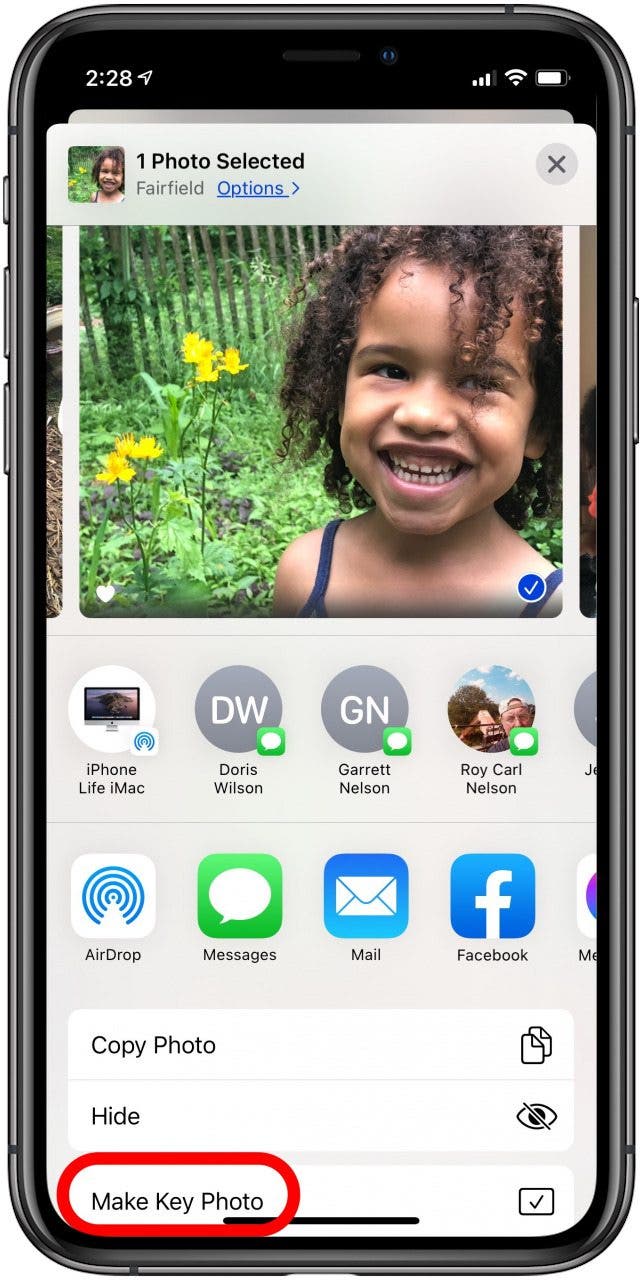 How to Change a Thumbnail in the People Album on iPhone